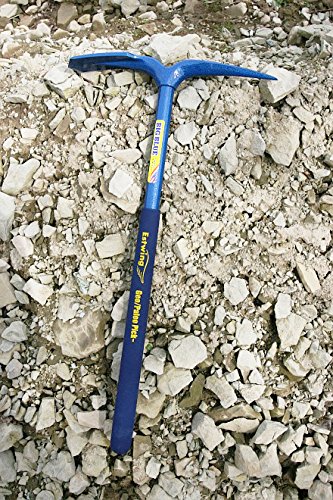 ESTWING Geo/Paleo Rock Pick - 25" Geologist Tool with All Steel Construction & Vinyl Cushion Grip - GP100, Blue