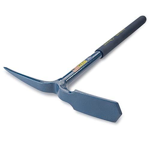 ESTWING Geo/Paleo Rock Pick - 25" Geologist Tool with All Steel Construction & Vinyl Cushion Grip - GP100, Blue