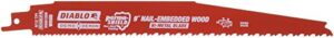 diablo ds0912bw25 demo demon 9 in. reciprocating saw blade for metal (25-pack)