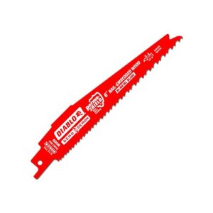 freud ds0612bw25 diablo 6" 6/12 tpi wood cutting reciprocating saw blade 25 pack