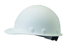 fibre-metal by honeywell p2arw01a000 super eight ratchet fiber glass cap style hard hat, white, medium