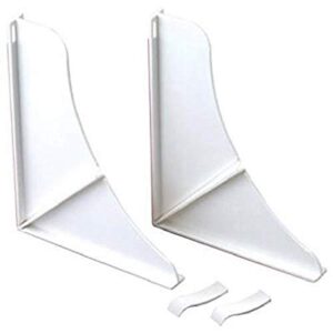 delta faucet peerless 76814wh splash guards shower, white