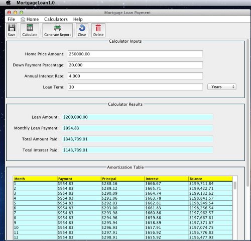 Mortgage And Loan Calculators 1.0 for Mac [Download]