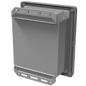 Serpac I342S,TGBG (5.46 x 10.23 x 11.75 in) Polycarbonate IP67 Waterproof UL 508A Plastic Project Junction Box Enclosure with Gray Top Screw Entry Cover and Gray Bottom