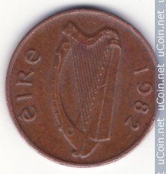 Lucky 1982 Irish Penny -- Luck O' The Irish!