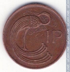 lucky 1982 irish penny -- luck o' the irish!