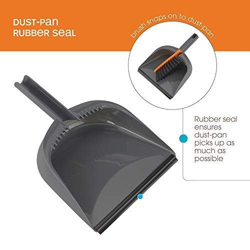 Replacement Part For Casabella CB-, Handheld Brush With Dustpan Cleaning Set, Orange/Graphite # compare to part 56366