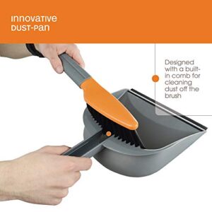 Replacement Part For Casabella CB-, Handheld Brush With Dustpan Cleaning Set, Orange/Graphite # compare to part 56366