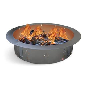 firebuggz round fire pit insert, 39" outside diameter x 31" inside diameter, heavy duty stainless steel fire pit insert for outdoors