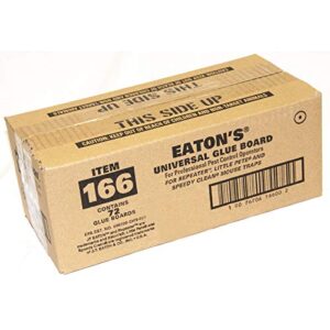 JT Eaton 166 Glue Board Insert, 10" Length x 4" Width x 0.2" Height, for Repeater and Little Pete Multiple Catch Mouse Traps (Case of 72)