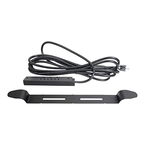 Stand Up Desk Power Strip - Metal, 3-Outlet, 15-Foot Cord