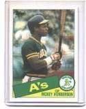 1985 topps rickey henderson #115 baseball card