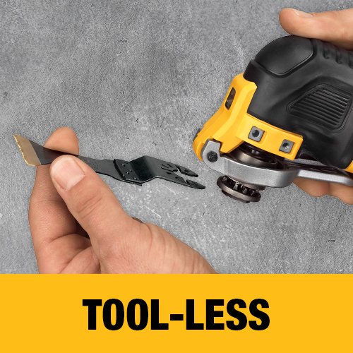 DEWALT Oscillating Tool, 3-Amp, Includes Wood Blades, Sandpaper and Tool Bag, Corded (DWE315K)