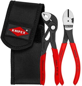 knipex 00 20 72 v02 mini pliers set in belt tool pouch (2 piece)