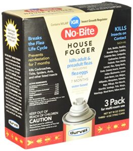 durvet 011-1131 no bite igr house fogger (3 pack), 6 oz