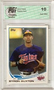 byron buxton 2013 topps pro debut #150 minnesota twins rookie card pgi 10