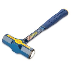 ESTWING BIG BLUE Engineer's Hammer - 48 oz Sledge with Forged Steel Construction & Shock Reduction Grip - E6-48E