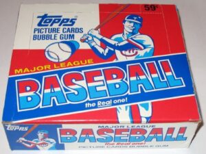 1986 topps baseball cello box 24 sealed pack 28 cards per pack case fresh boxes