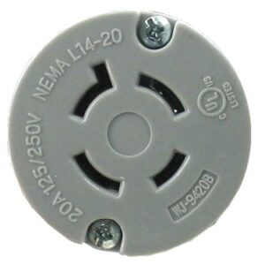 NEMA L14-20C Female Locking Connector