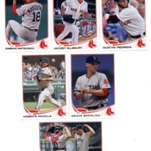 2013 Topps Baseball Boston Red Sox Complete Team Set (SEALED) ( 24 cards) - Justin Pedroia, Jacoby Ellsbury, Daisuke Matsuzaka, Alfred Aceves, Will Middlebrooks, Craig Breslow, Vincente Padilla, Daniel Nava, Ryan Sweeney, Jarrod Saltalamacchia, Jonny Gome