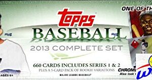 2013 Topps MLB Baseball EXCLUSIVE MASSIVE 666 Card Factory Sealed Retail Factory Set. Includes all Series 1 and 2 Cards plus 5 Bonus Rookie Variation Cards!