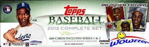 2013 topps mlb baseball exclusive massive 666 card factory sealed retail factory set. includes all series 1 and 2 cards plus 5 bonus rookie variation cards!