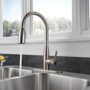 Peerless Faucet P188103LF-SS Apex Kitchen Integrated Pull Down Kitchen , Stainless