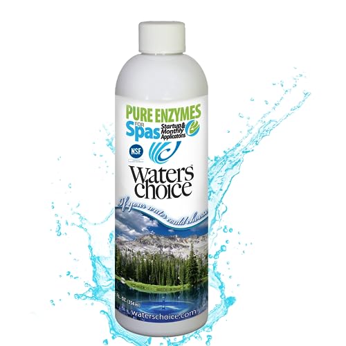 Waters Choice Pure Enzymes for Spas All Natural Organic Spa Water Care, Hot Tub Cleaner, Water Care Treatment, No Harsh Spa Hot Tub Chemicals, Spa Enzymes for Hot Tubs