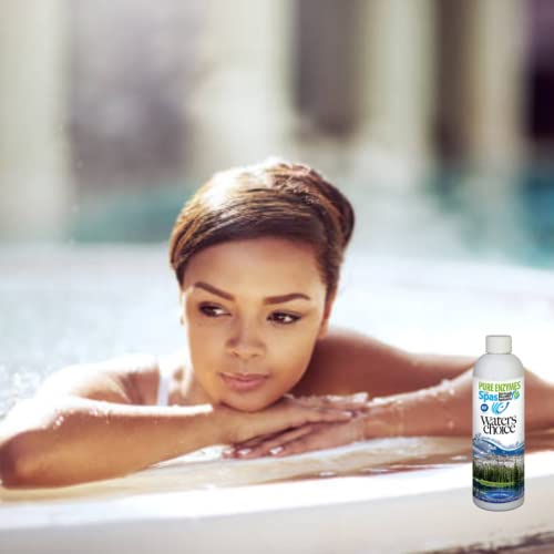 Waters Choice Pure Enzymes for Spas All Natural Organic Spa Water Care, Hot Tub Cleaner, Water Care Treatment, No Harsh Spa Hot Tub Chemicals, Spa Enzymes for Hot Tubs