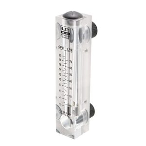 uxcell g 1" thread input 2-20 gpm water liquid flow measuring flow-meter