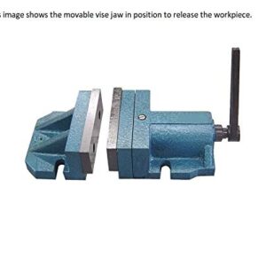 HHIP 3900-1726 2 Piece Quick Clamp Mill Vise, 6" Width x 3" Depth Jaw.375" Clamp (Pack of 1)