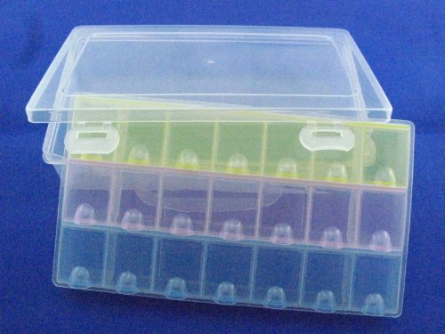 2pcs/lot,Electronic Components Storage Box, 21 lattice/blocks, Large-space,Component Parts Box,22.5135.4cm