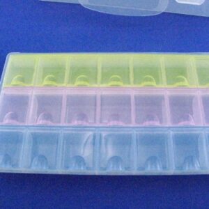 2pcs/lot,Electronic Components Storage Box, 21 lattice/blocks, Large-space,Component Parts Box,22.5135.4cm