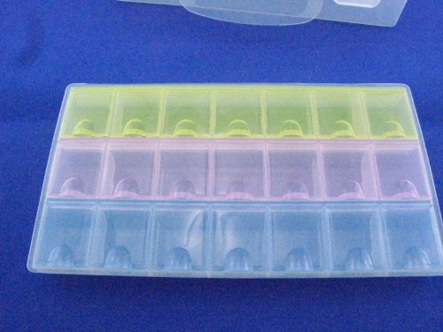 2pcs/lot,Electronic Components Storage Box, 21 lattice/blocks, Large-space,Component Parts Box,22.5135.4cm