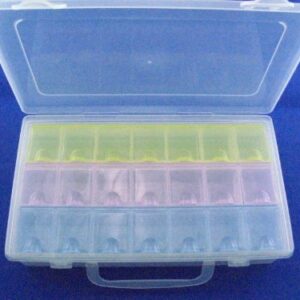 2pcs/lot,Electronic Components Storage Box, 21 lattice/blocks, Large-space,Component Parts Box,22.5135.4cm