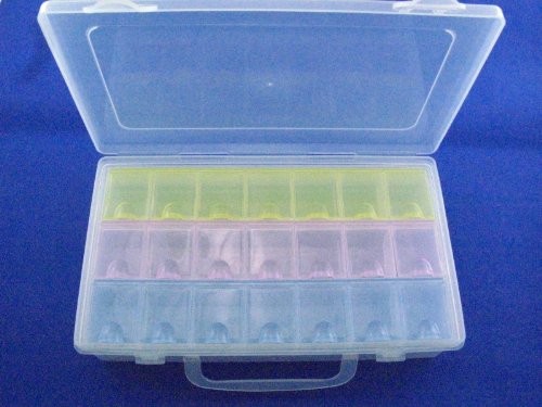 2pcs/lot,Electronic Components Storage Box, 21 lattice/blocks, Large-space,Component Parts Box,22.5135.4cm