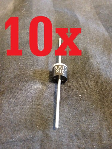 10x Diodes Solar Panel 6 Amp 6a10 6a 1000v 1kv Axial Rectifier Schottky Blocking