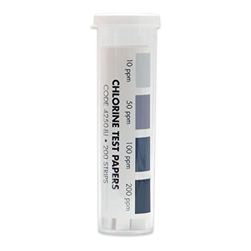 LaMotte Insta-Test 4250-BJ Chlorine Single Factor Test Strip, 10-200ppm Range (Pack of 200)