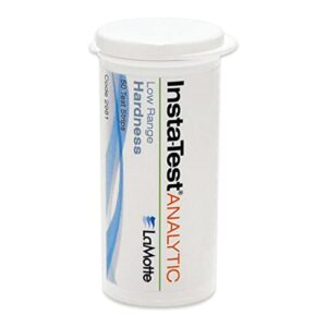 lamotte insta-test 2981 hardness single factor test strip, 0-180ppm range (vial of 50 strips)