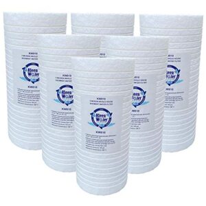 kleenwater kw810 replacement water filter cartridges, compatible with aqua-pure ap810, 5 micron dirt rust sediment whole house filters, set of 6