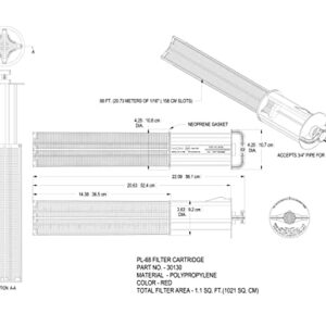 Polylok PL-68 Effluent Filter & Housing (Baffle/Tee)