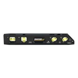 johnson level & tool 1411-0900 magnetic billet torpedo level, 9", black, 1 level