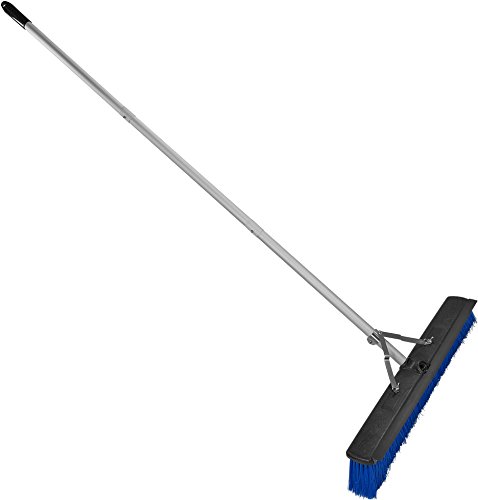 SPARTA Sweep Complete Floor Sweep with Squeegee for Catering, Buffets, Restaurants, Stainless Steel, 24 Inches, Blue, (Pack of 6)