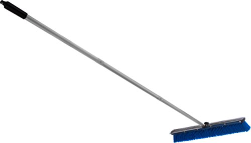 SPARTA Sweep Complete Floor Sweep with Squeegee for Catering, Buffets, Restaurants, Stainless Steel, 24 Inches, Blue, (Pack of 6)