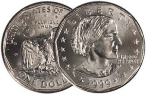 1999 p single - susan b. anthony dollar uncirculated us mint