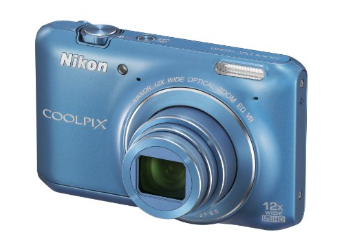 Nikon COOLPIX S6400 16 MP Digital Camera with 12x Optical Zoom and 3-inch LCD (Blue)