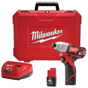 milwaukee 2462-22 m12 1/4" hex impact driver