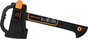 fiskars 375501-1001 hatchet with sheath, 14", black