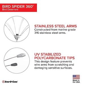 Bird B Gone MMBS800SPN Spinning Bird Deterrent, 8 Foot, Grey