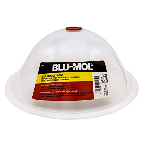 Disston E0215000 Blu-Mol RemGrit Hole Saw Accessories Silicone Dust Bowl, for Installing Recessed Lights and Works With All Hole Saws compatible with Fiberglass